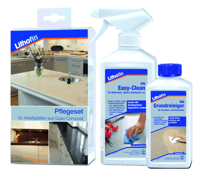 Lithofin Pflegeset für Arbeitsplatten aus Quarz-Composit - Mengeder Natursteinwerk